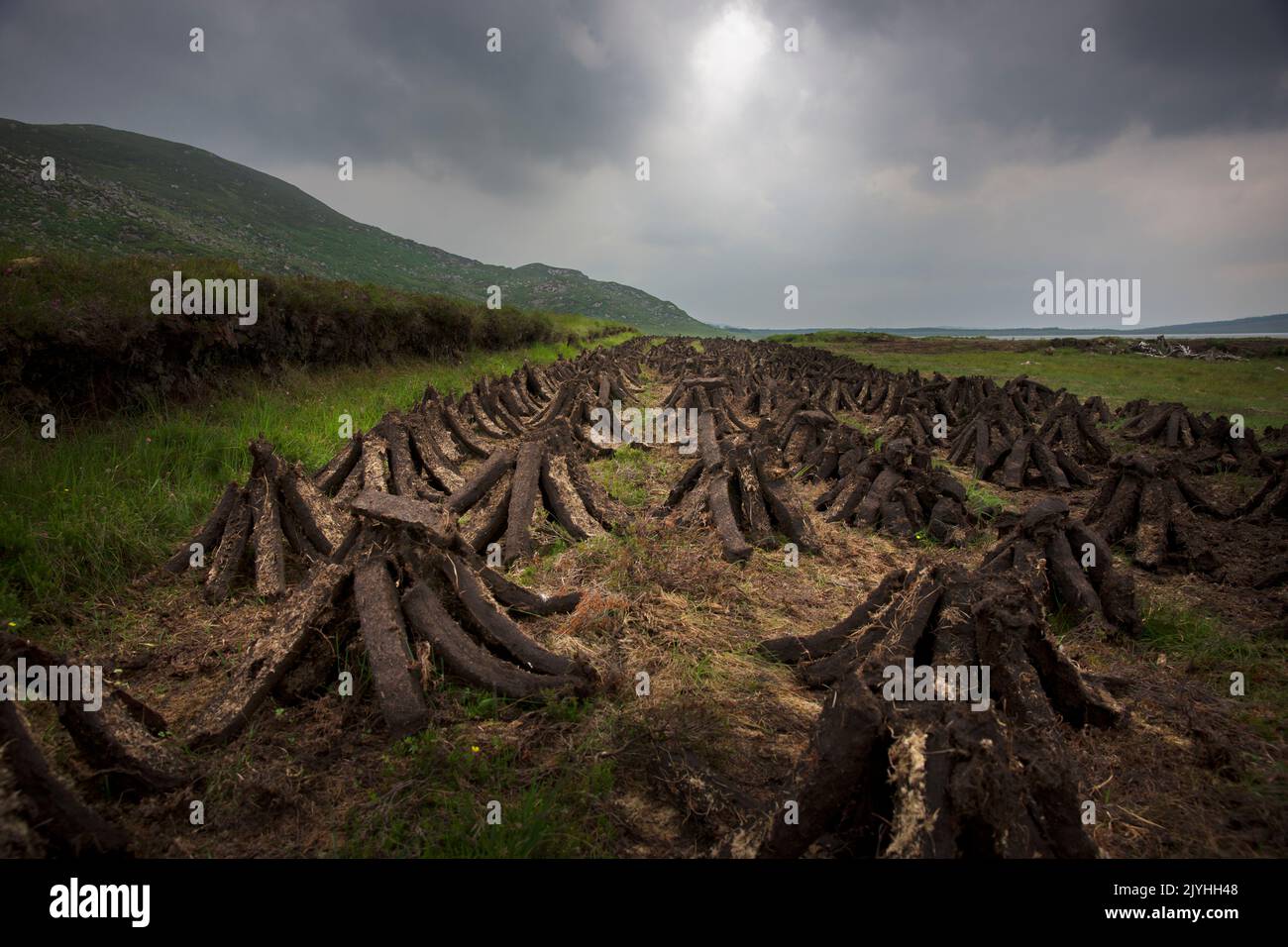 Peat cutting stack hi-res stock photography and images - Alamy
