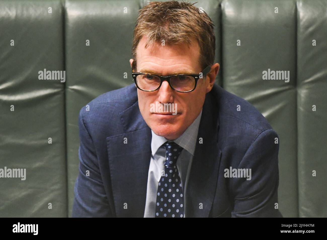 Australian Attorney-General Christian Porter reacts during House of ...