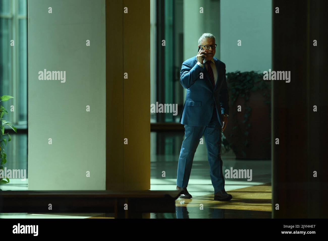 Labor member for Hunter Joel Fitzgibbon arrives at a press conference ...