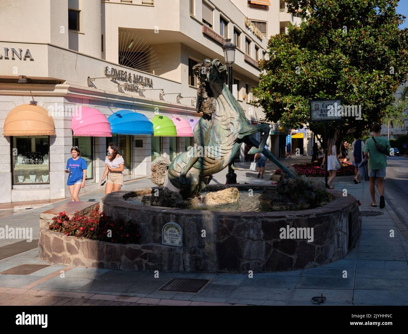 La Bella del Mar. bronze sculpture by Amador Braojos. Marbella, Malaga ...