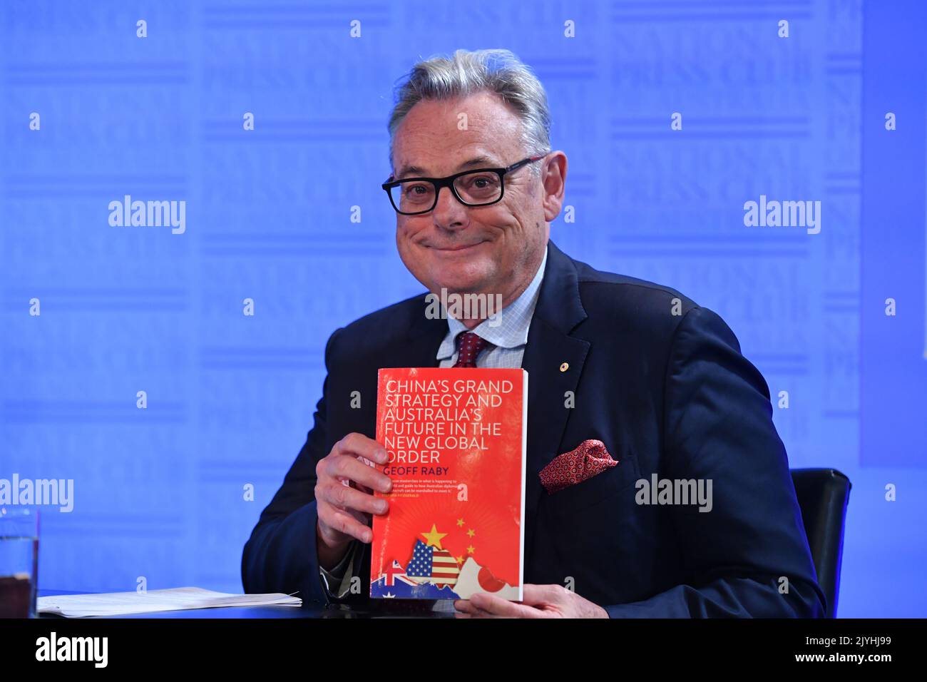 Former Australian ambassador to China Geoff Raby poses with his new ...
