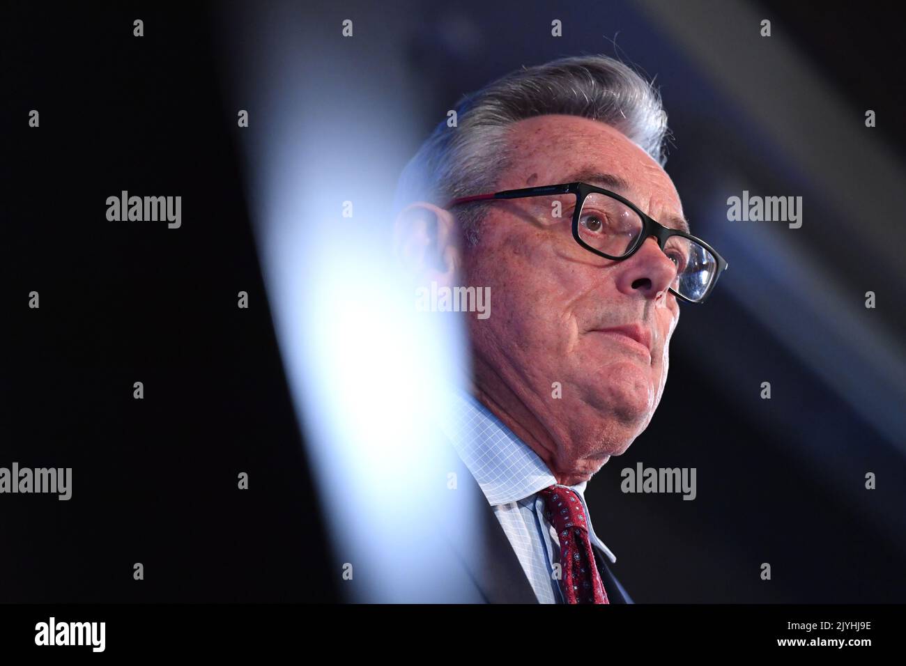 Former Australian ambassador to China Geoff Raby addresses the National ...