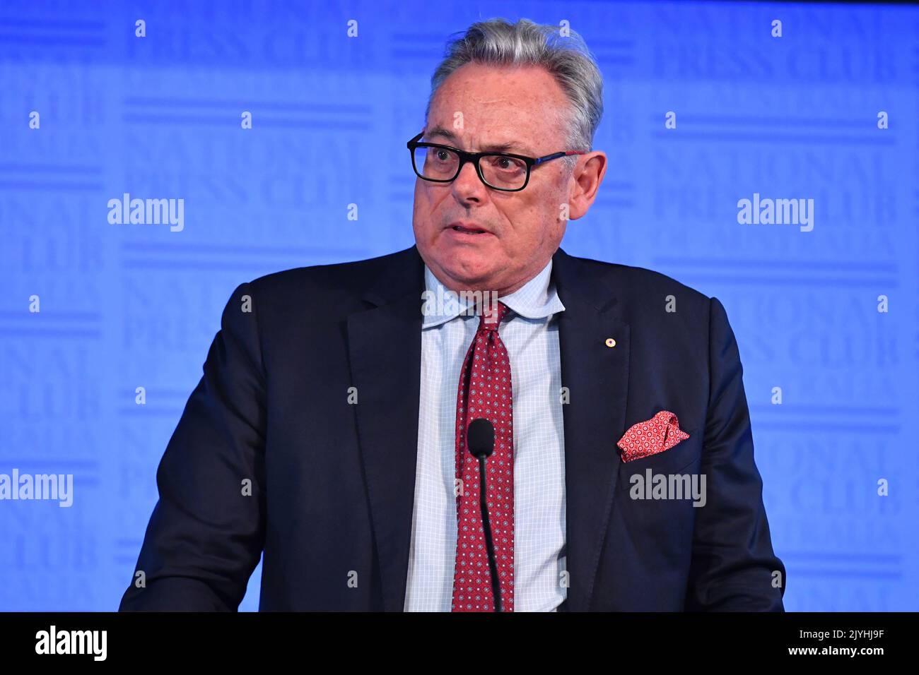 Former Australian ambassador to China Geoff Raby addresses the National ...