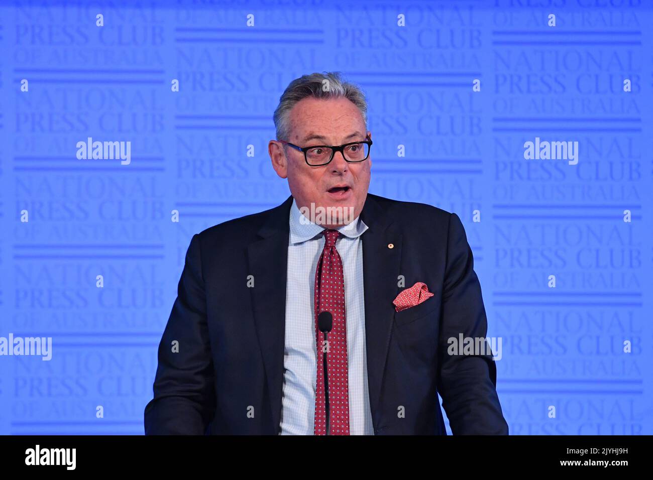 Former Australian ambassador to China Geoff Raby addresses the National ...