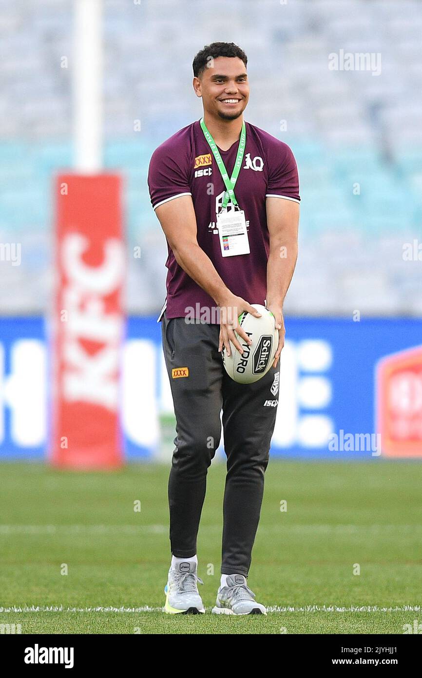 Xavier Coates of the Maroons ahead of Game 2 of the 2020 State of ...