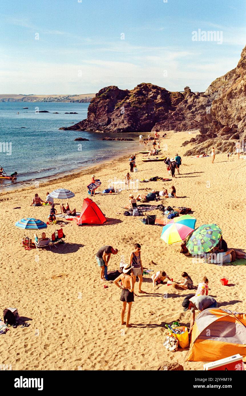 Mouthwell beach, Hope Cove, South Devon, England, United Kingdom Stock ...