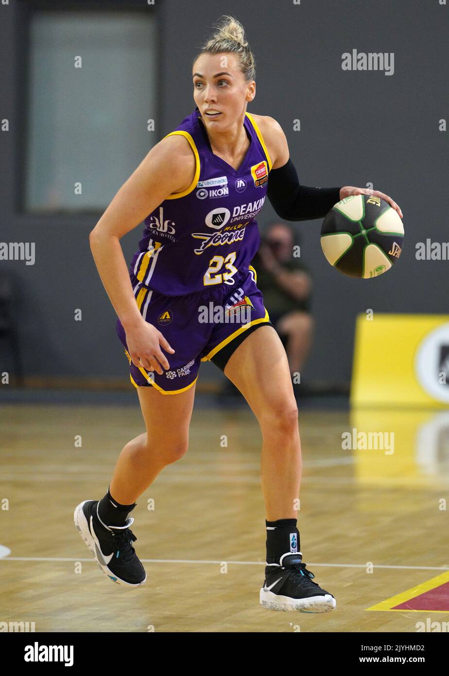 Maddie Garrick of the Melbourne Boomers during the Round 1 WNBL match ...