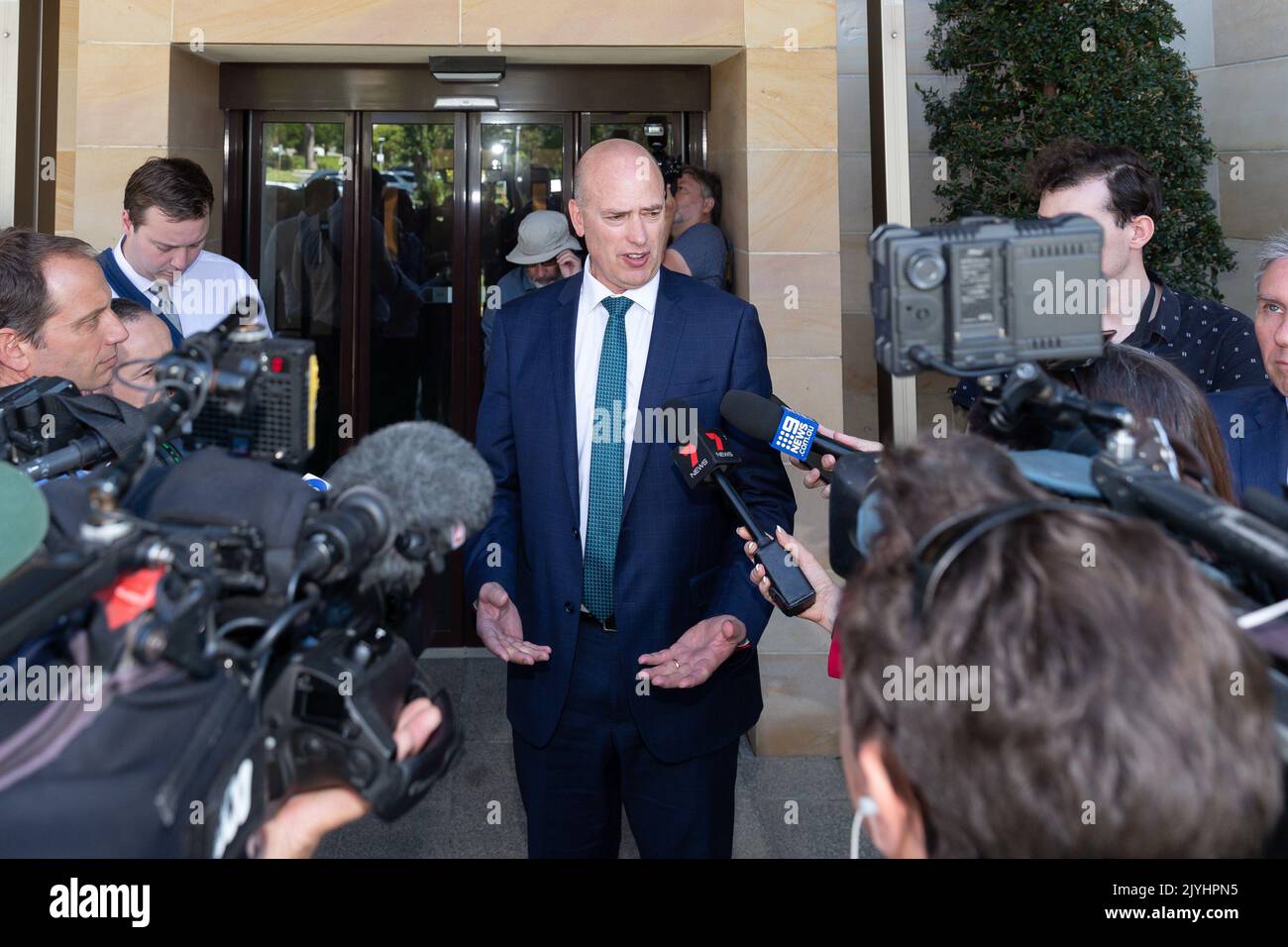 West Australian Liberal MP Dean Nalder arrives at Parliament House in ...
