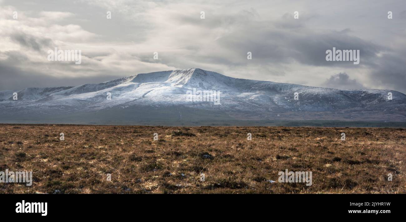 A vast peatland landscape in North West Ireland. A wintry landscape ...