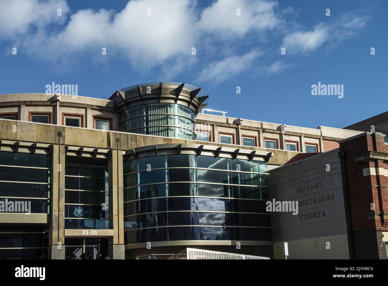 The Hobart Magistrates Court in the CBD of Tasmania's capital city ...