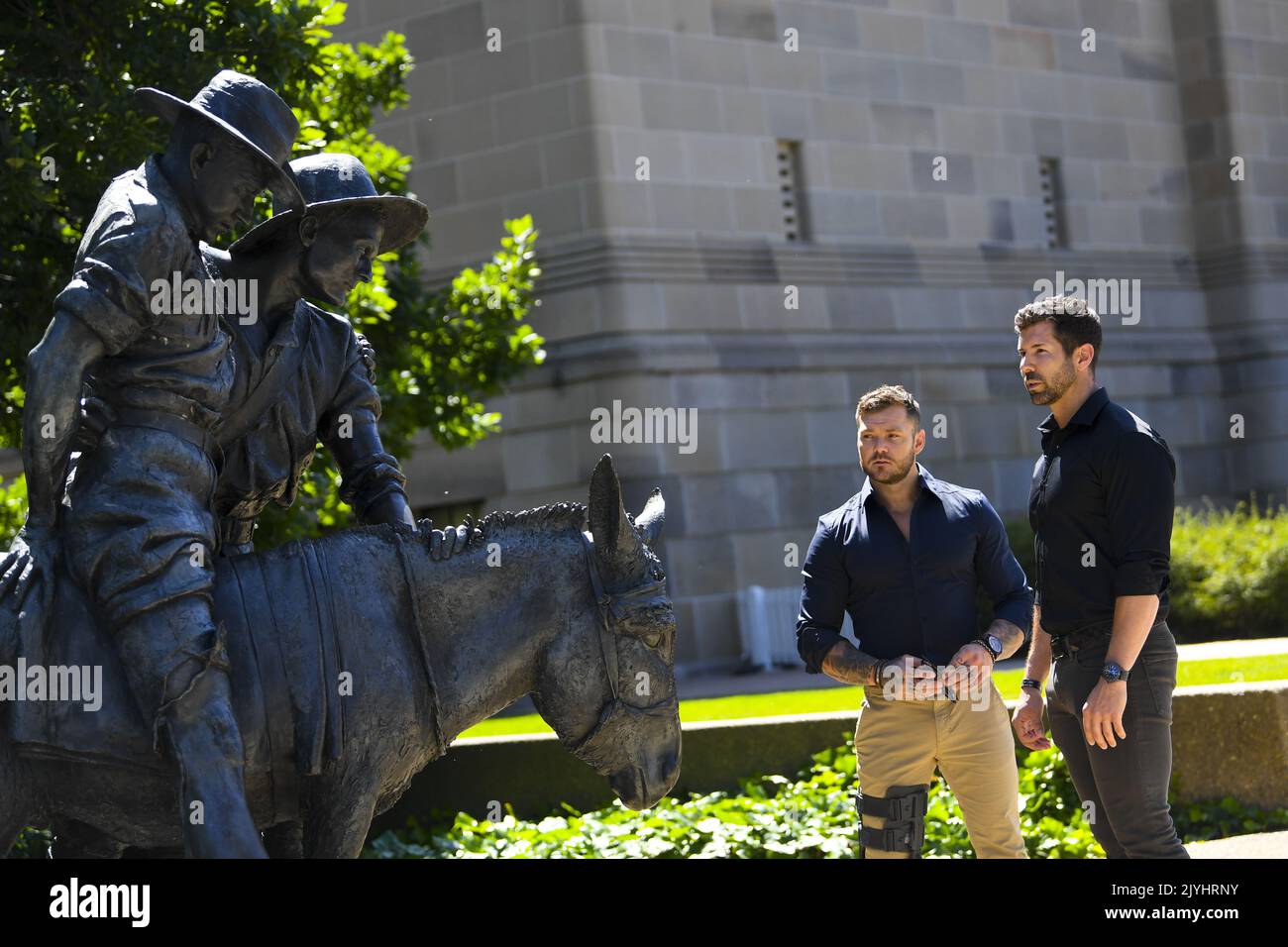 Retired Special Forces Commander Heston Russell (right) and fellow ...