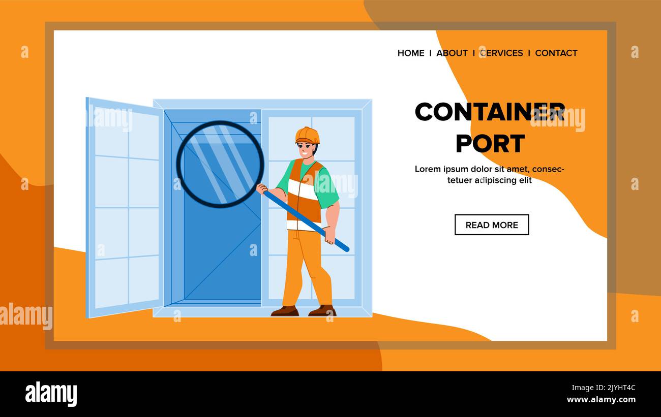 container port vector Stock Vector Image & Art - Alamy