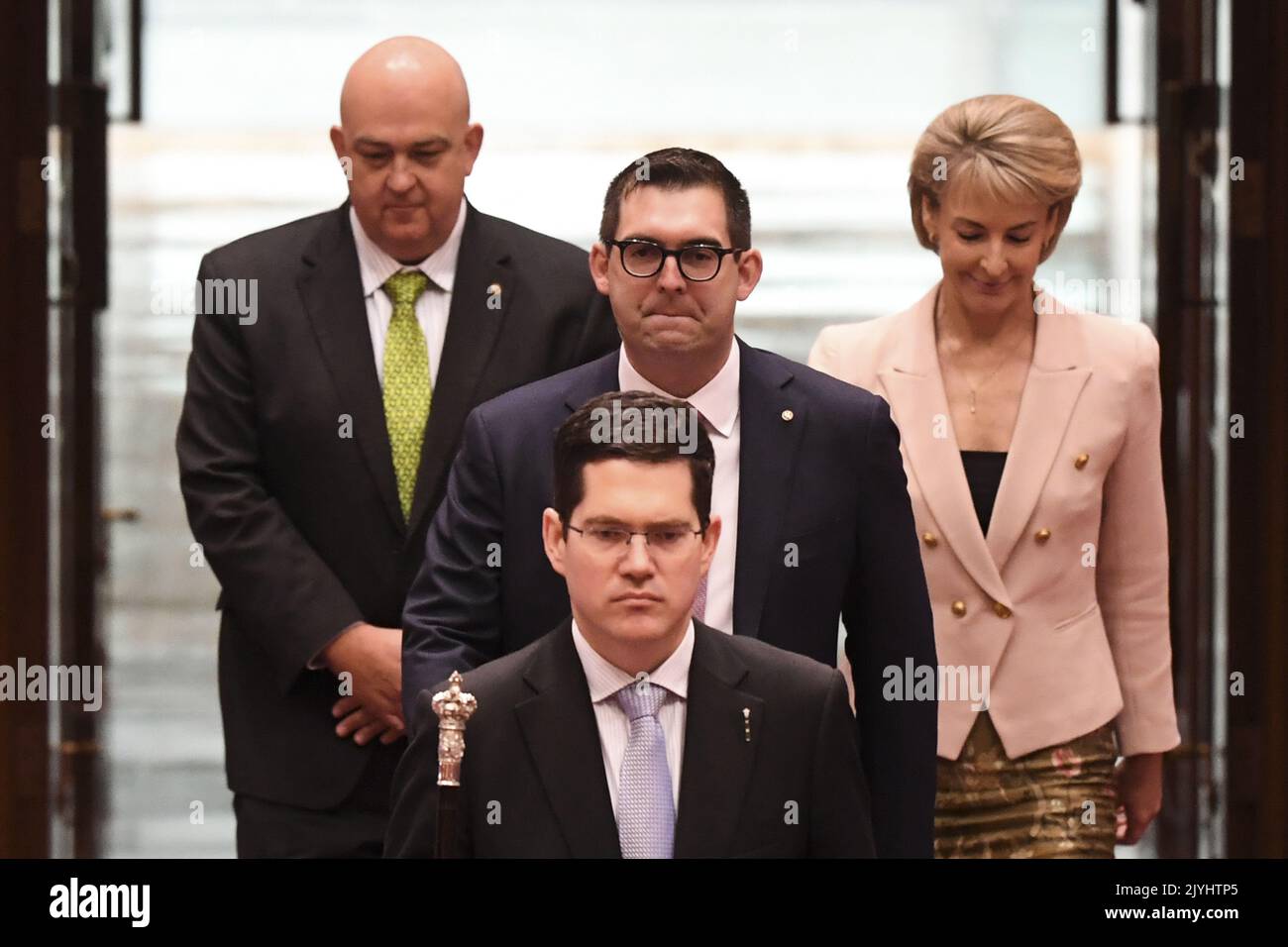 Newly elected Senator for Western Australia Benjamin Small (centre ...