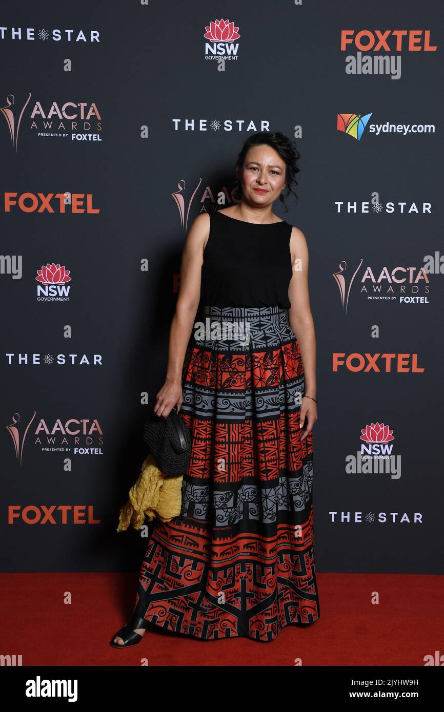 Alana Hicks arrives at the 2020 AACTA Awards at The Star in Sydney ...