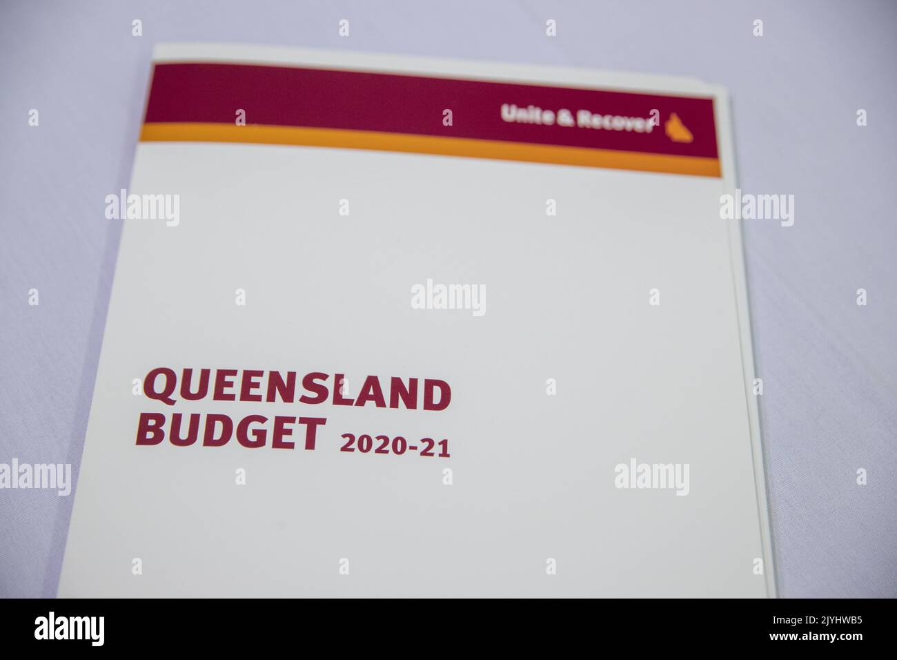 2020-21 Queensland State Budget documents in Brisbane, Tuesday ...
