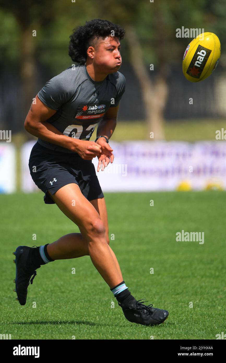 Connor Downie of the Eastern Ranges in action during a training session ...