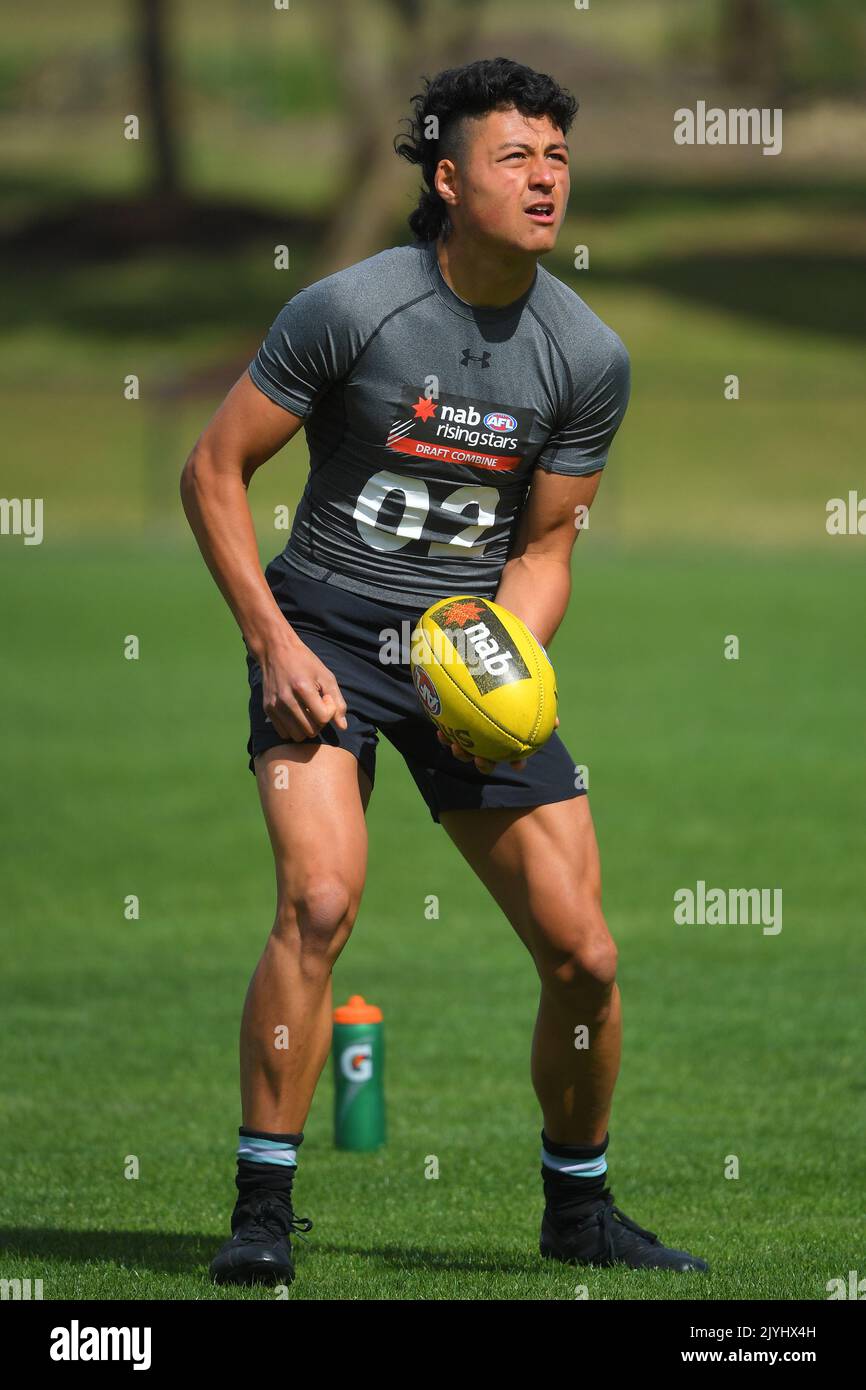 Connor Downie of the Eastern Ranges in action during a training session ...