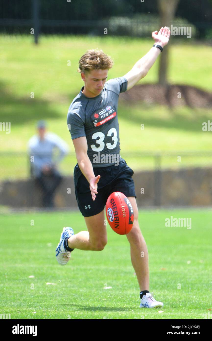 Harry Sharp of the GWV Rebels in action during a training session for ...