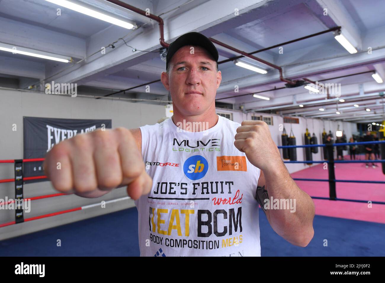 Heavyweight prize-fighter Paul Gallen poses for a photograph following ...