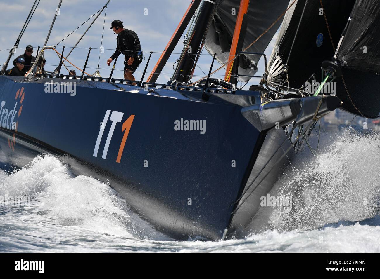 Super Maxi InfoTrack during the annual Big Boat Challenge on Sydney ...
