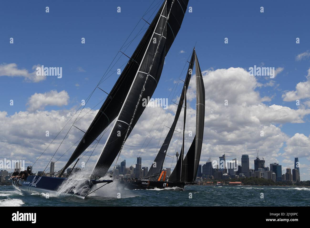 Super Maxi Black Jack leads InfoTrack during the annual Big Boat ...