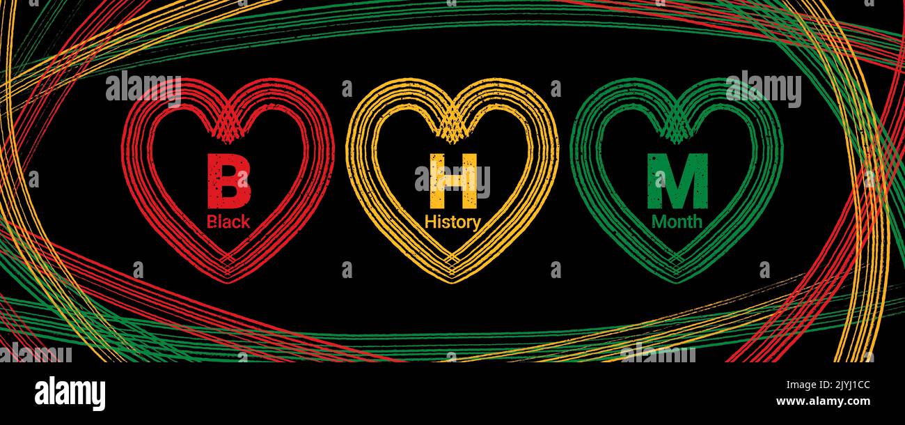 Celebrating Black History Month Website Header Banner Illustration ...