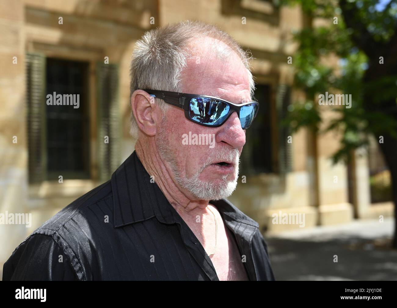 Malcolm Boyce the father of Mark is seen outside the Adelaide ...