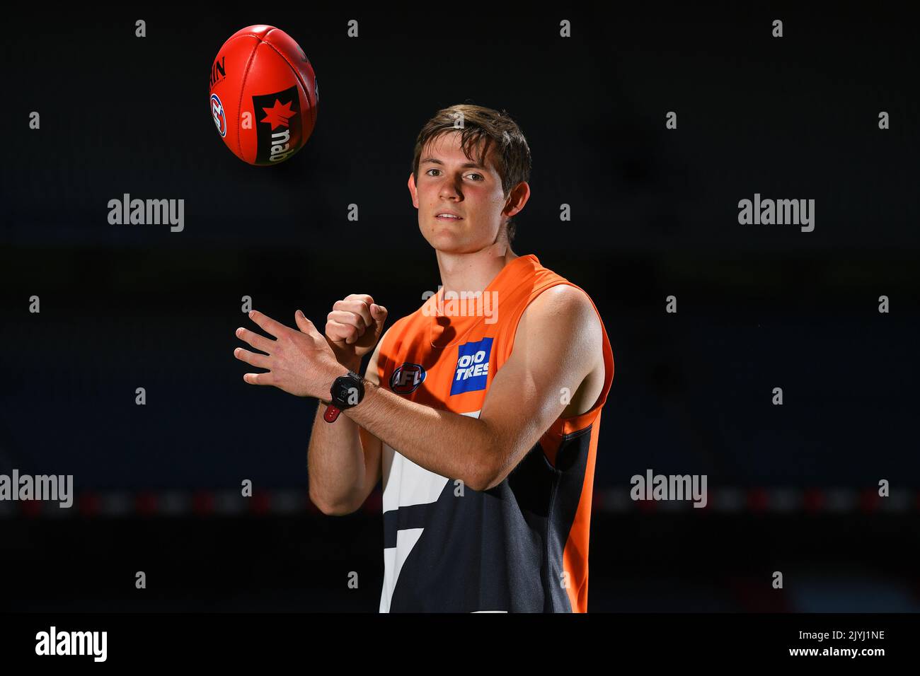 Connor Stone of the GWS GIANTS who has been selected in the first round ...