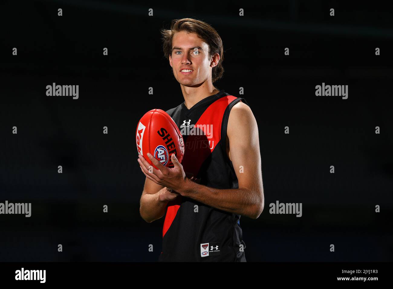 Zach Reid of the Essendon Bombers who has been selected in the first ...