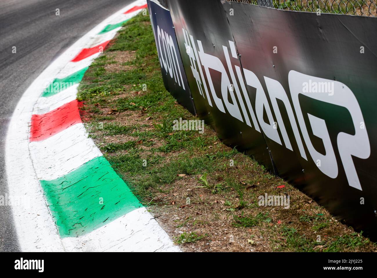 Monza, Italy. 08th Sep, 2022. Circuit atmosphere - kerb detail. Italian ...