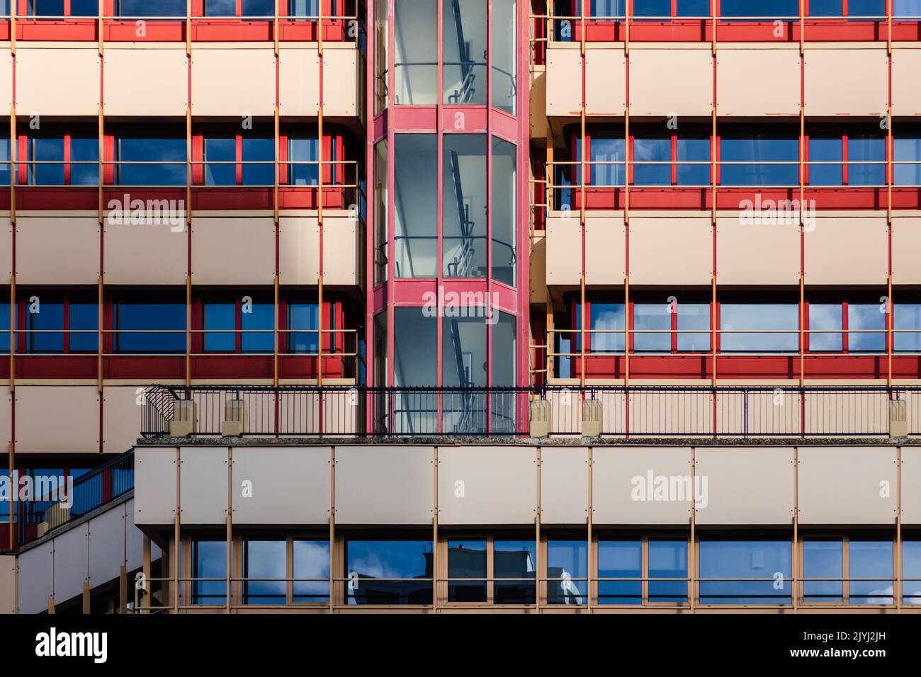 70's office building in financial center of Utrecht, the Netherlands ...