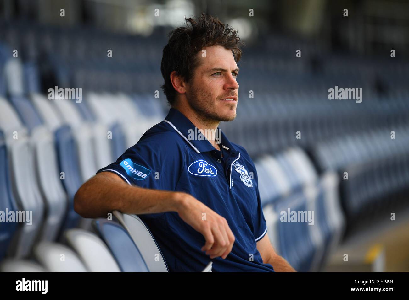 Isaac Smith of the Geelong Cats poses for a photograph during a Geelong ...