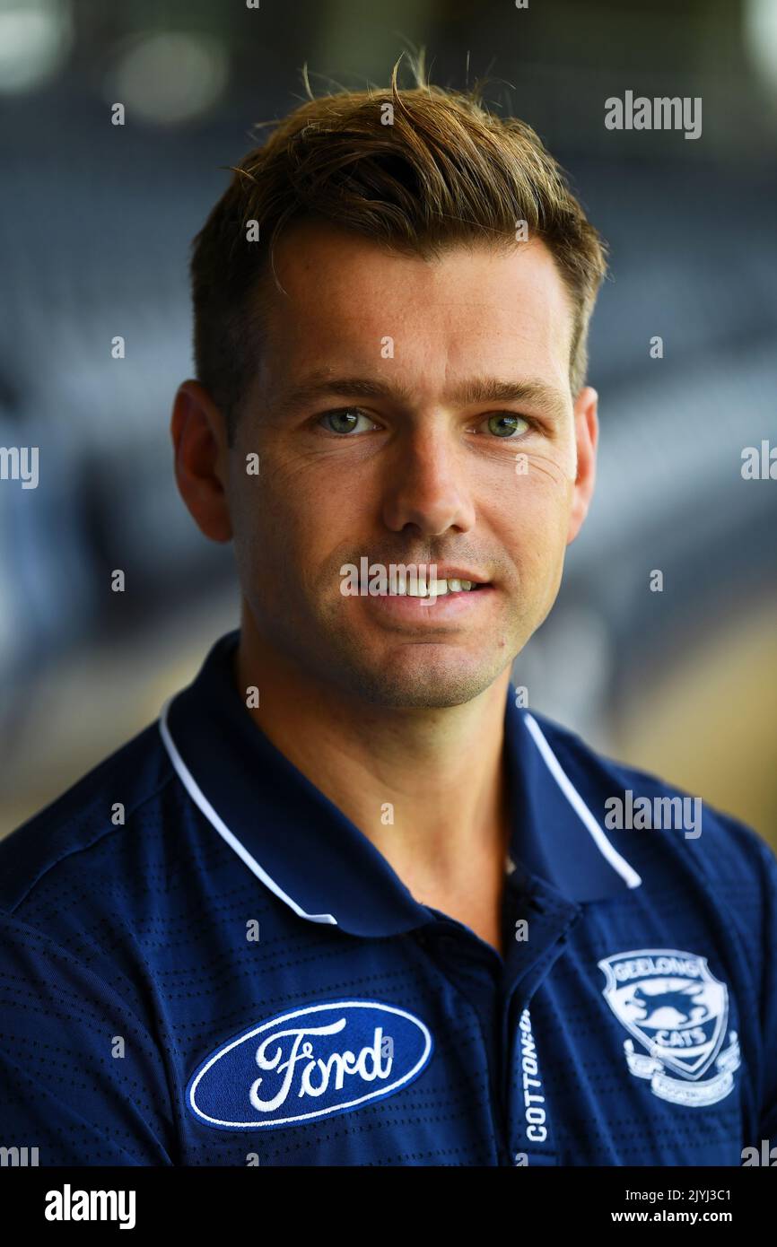 Shaun Higgins of the Geelong Cats poses for a photograph during a ...