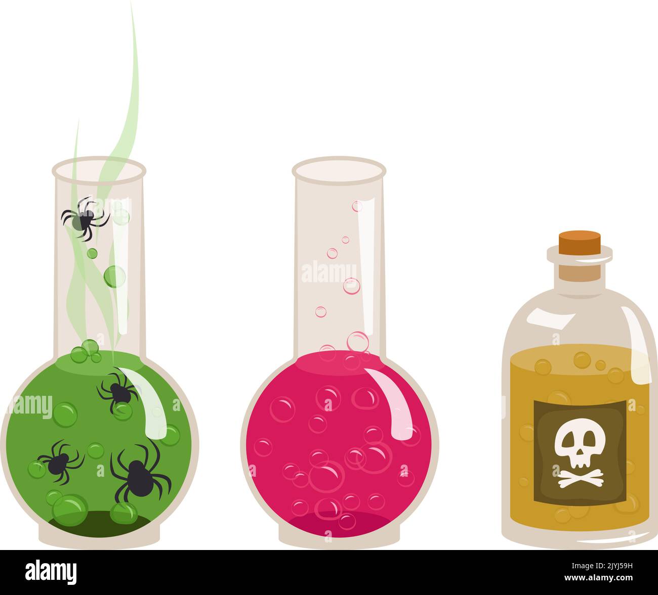 Danger poison skull yellow sign hi-res stock photography and images - Alamy