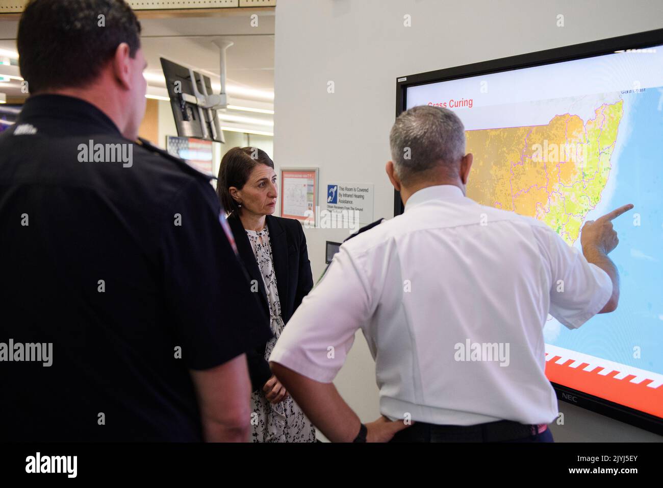 NSW Premier Gladys Berejiklian and Emergency Services Minister David ...
