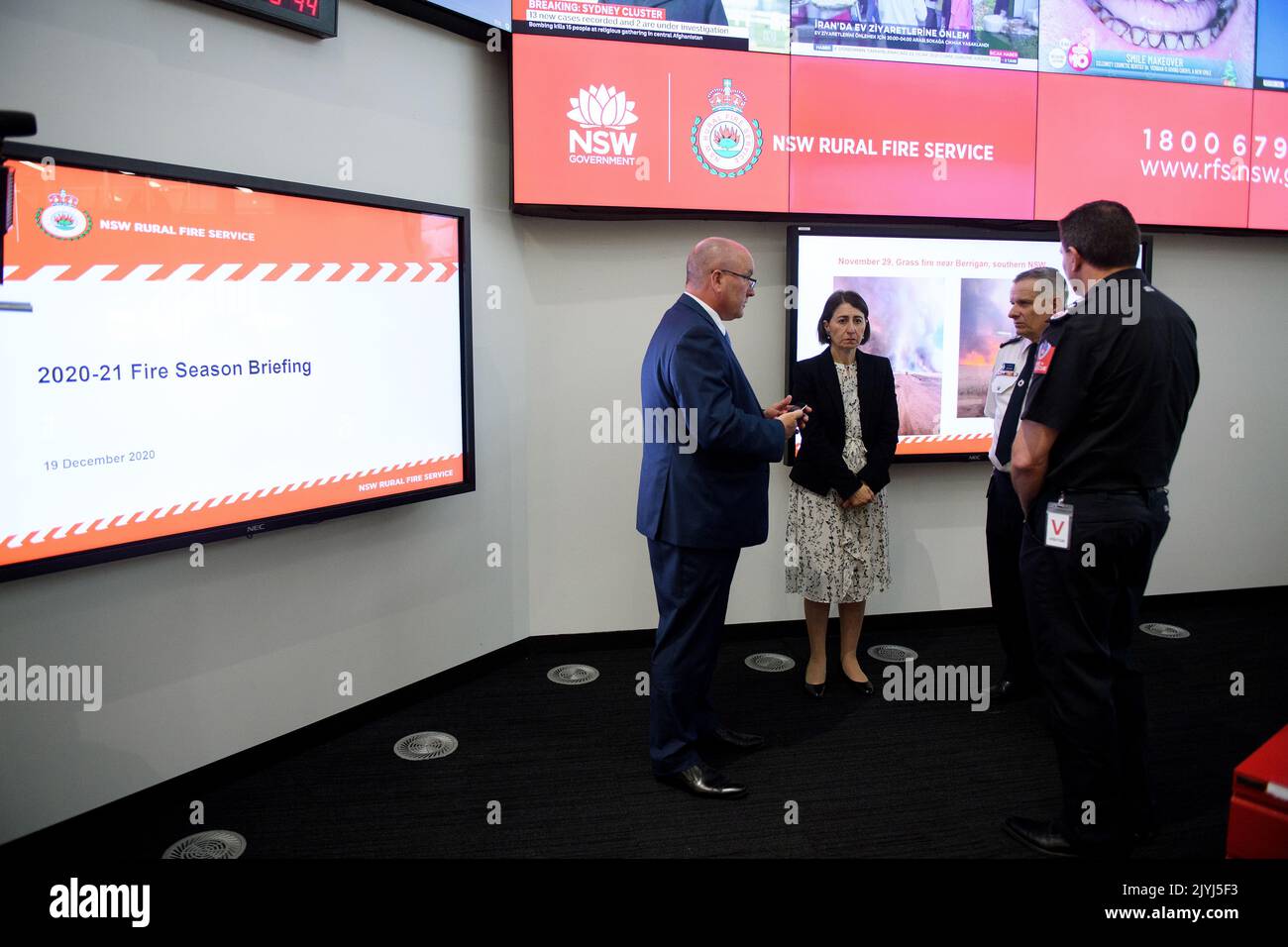 NSW Premier Gladys Berejiklian and Emergency Services Minister David ...