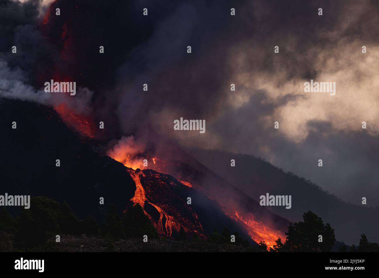 The volcanic eruption of La Palma began on September 19 of 2021 in the ...