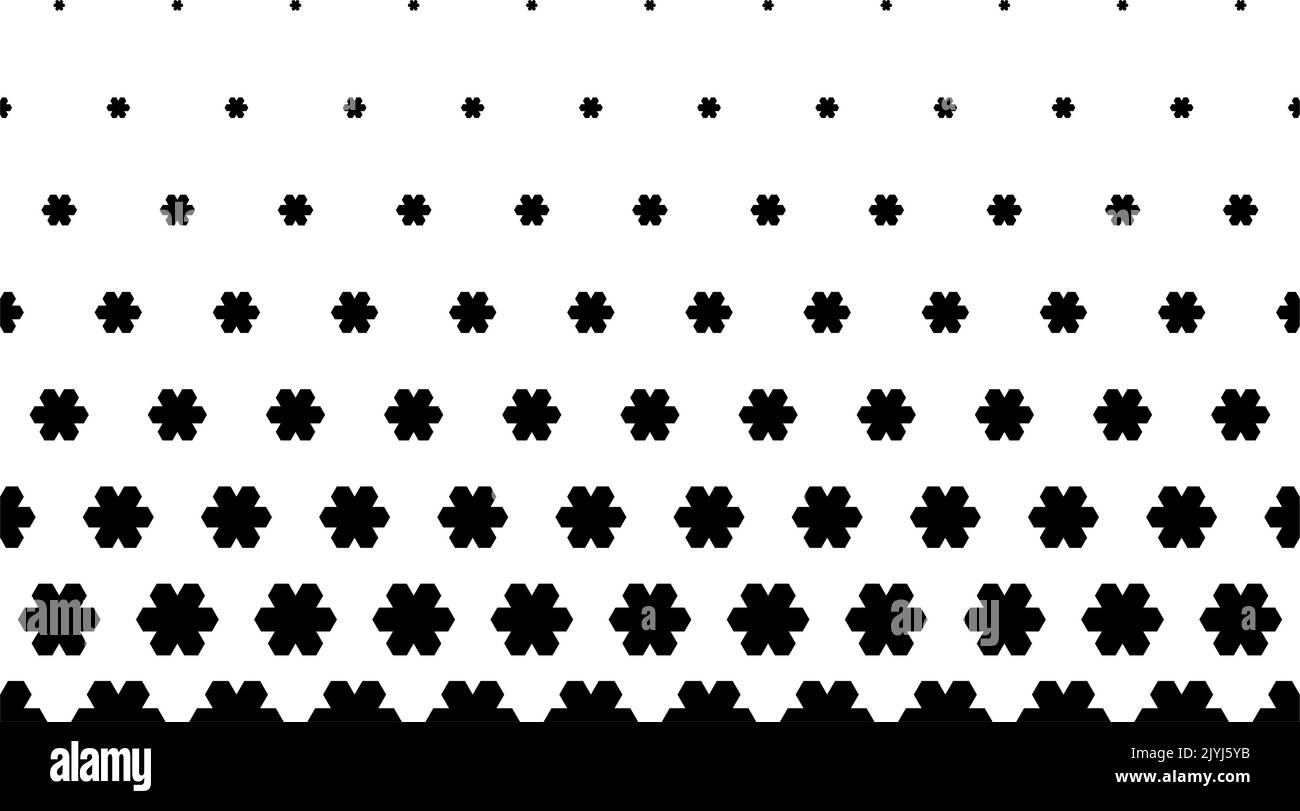 Geometric pattern of black figures on a white background.Seamless in ...