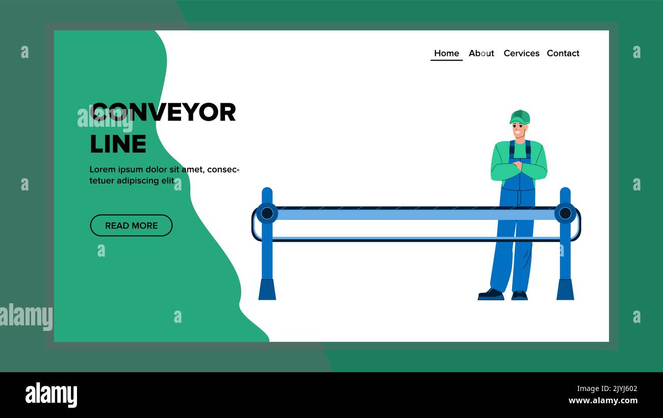 conveyor line vector Stock Vector Image & Art - Alamy