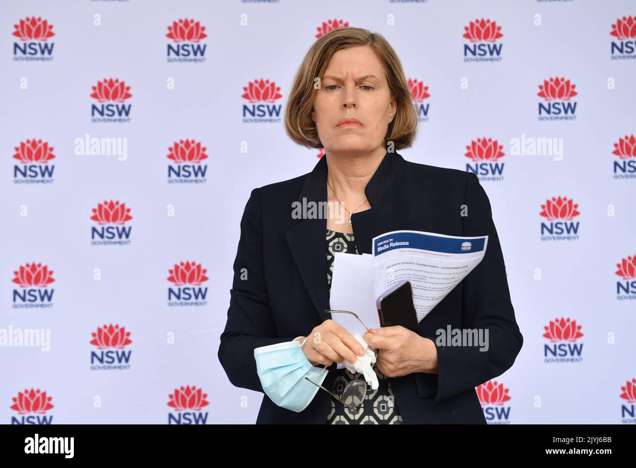 NSW Chief Health Officer Dr Kerry Chant provides a COVID-19 update at a ...