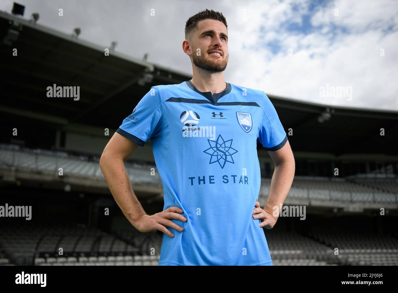 Ben Warland of Sydney FC poses for a photograph during a team media day ...