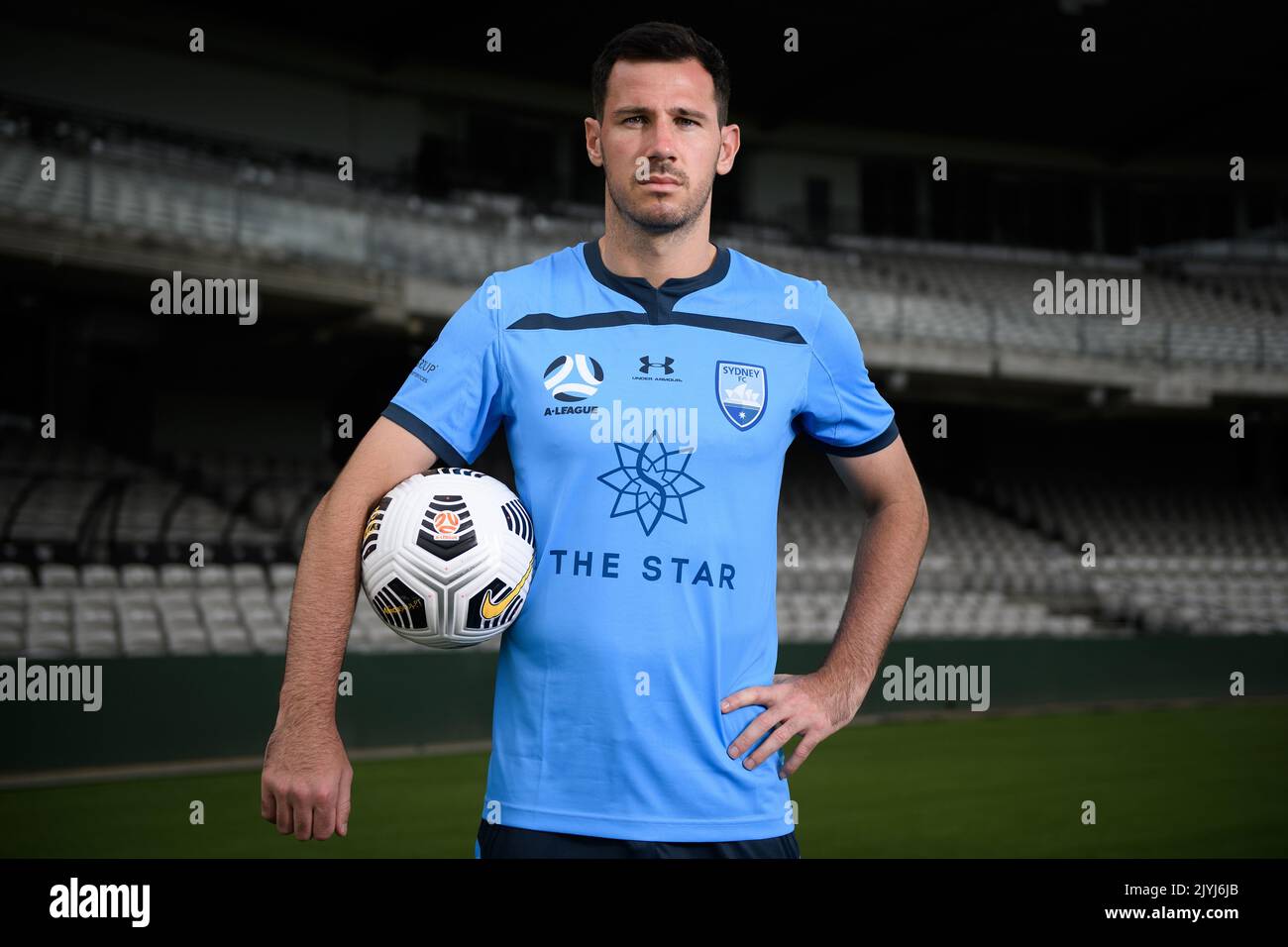 Ryan McGowan of Sydney FC poses for a photograph during a team media ...