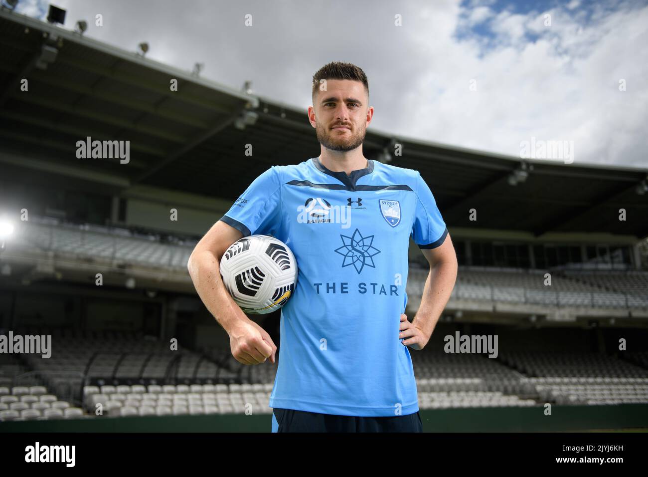 Ben Warland of Sydney FC poses for a photograph during a team media day ...