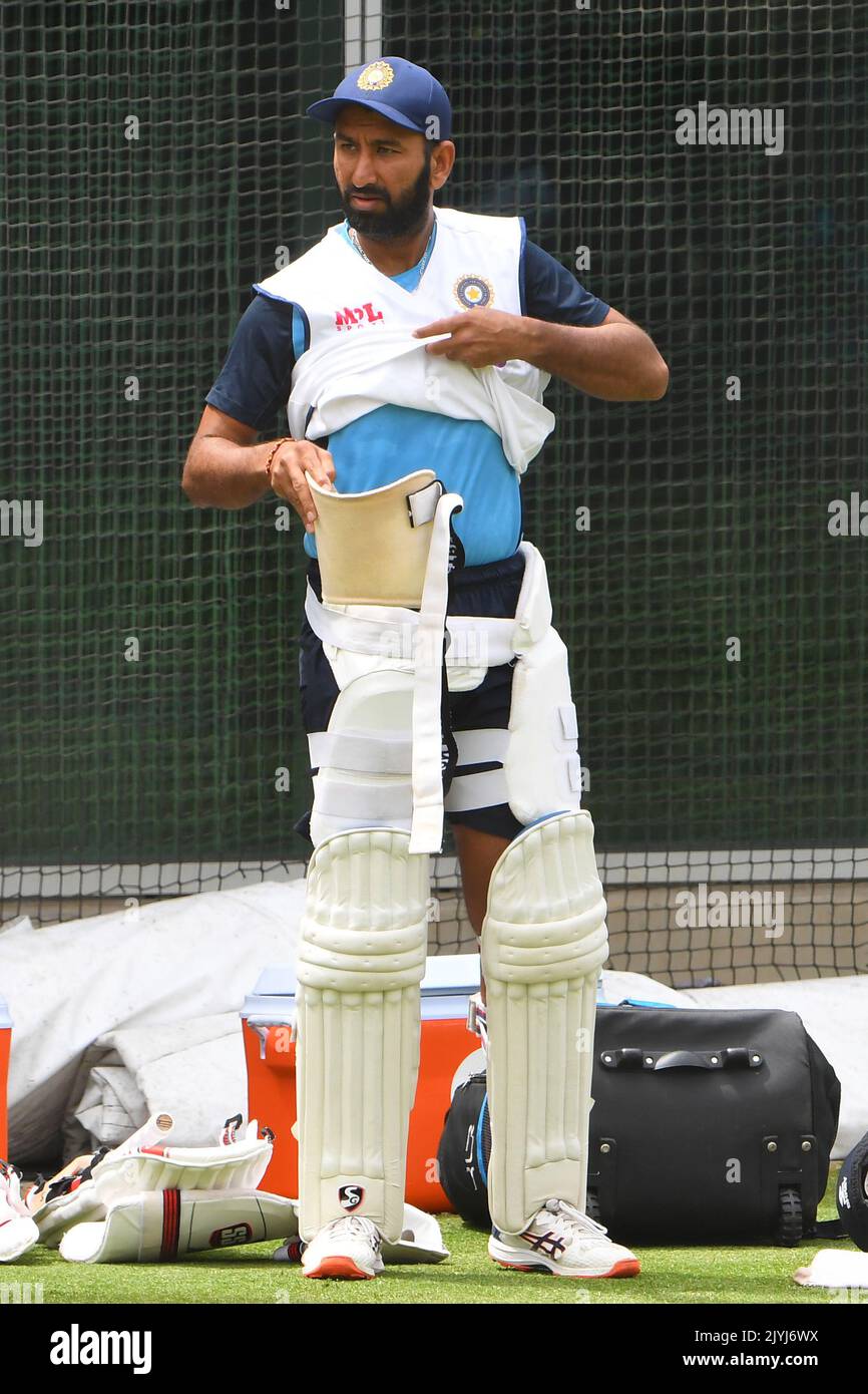 Jasprit Bumrah of India prepares to train during India's Test team ...