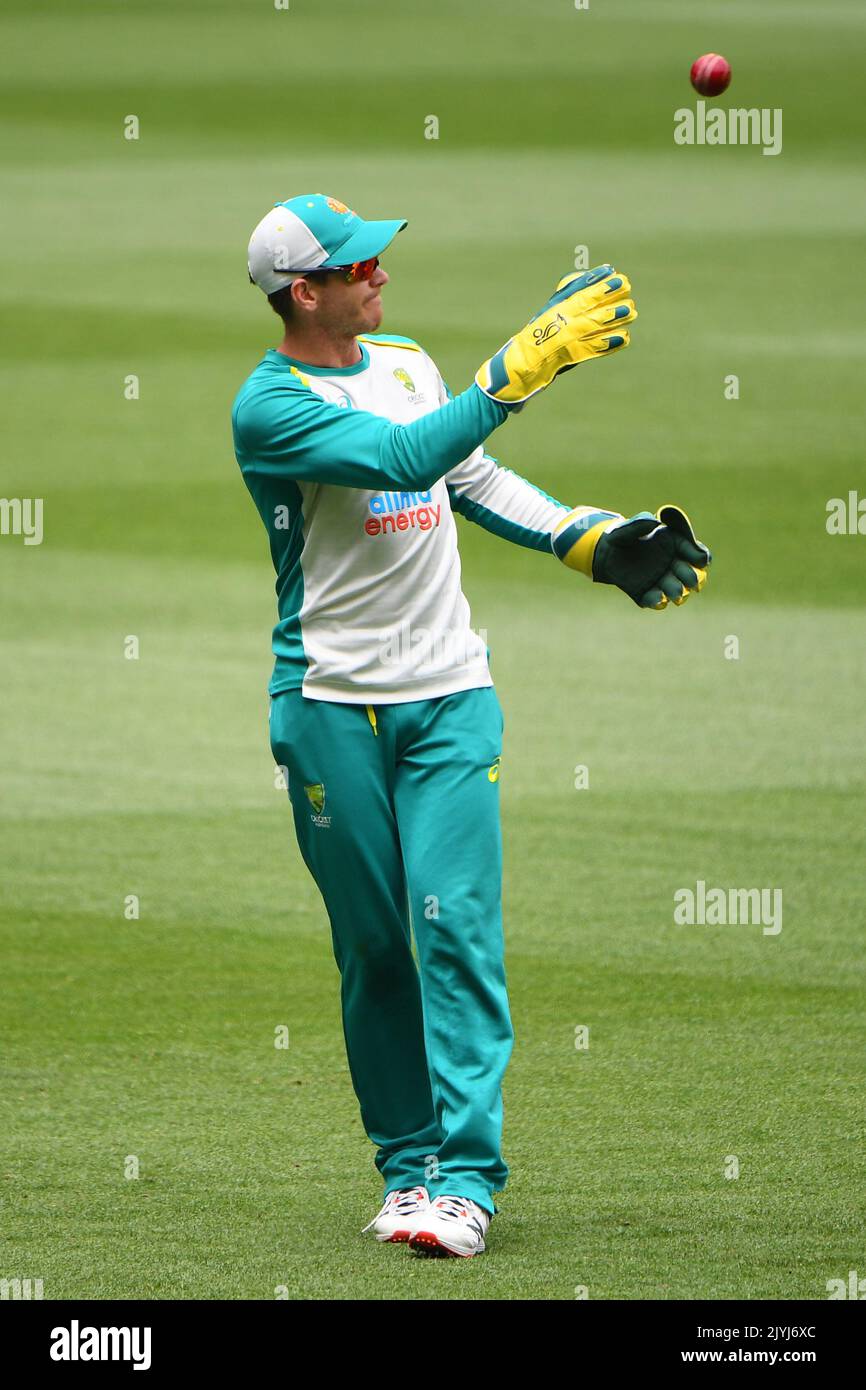 Tim Paine of Australia is seen in action during Australia's Test team ...