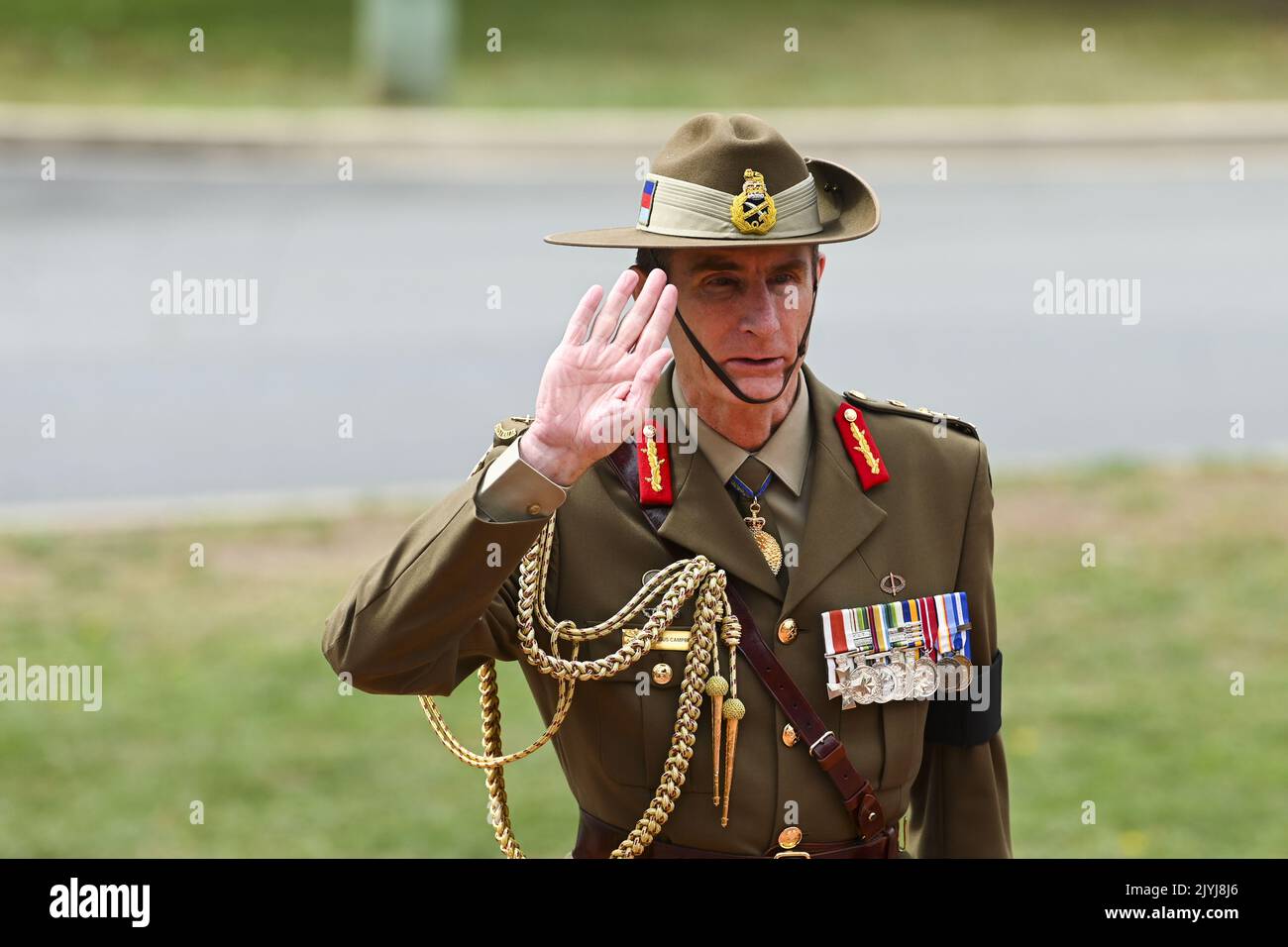 Chief of the Australian Defence Force General Angus Campbell arrives ...