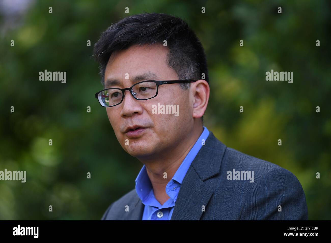 Deputy Chief Health Officer Professor Allen Cheng addresses the media ...