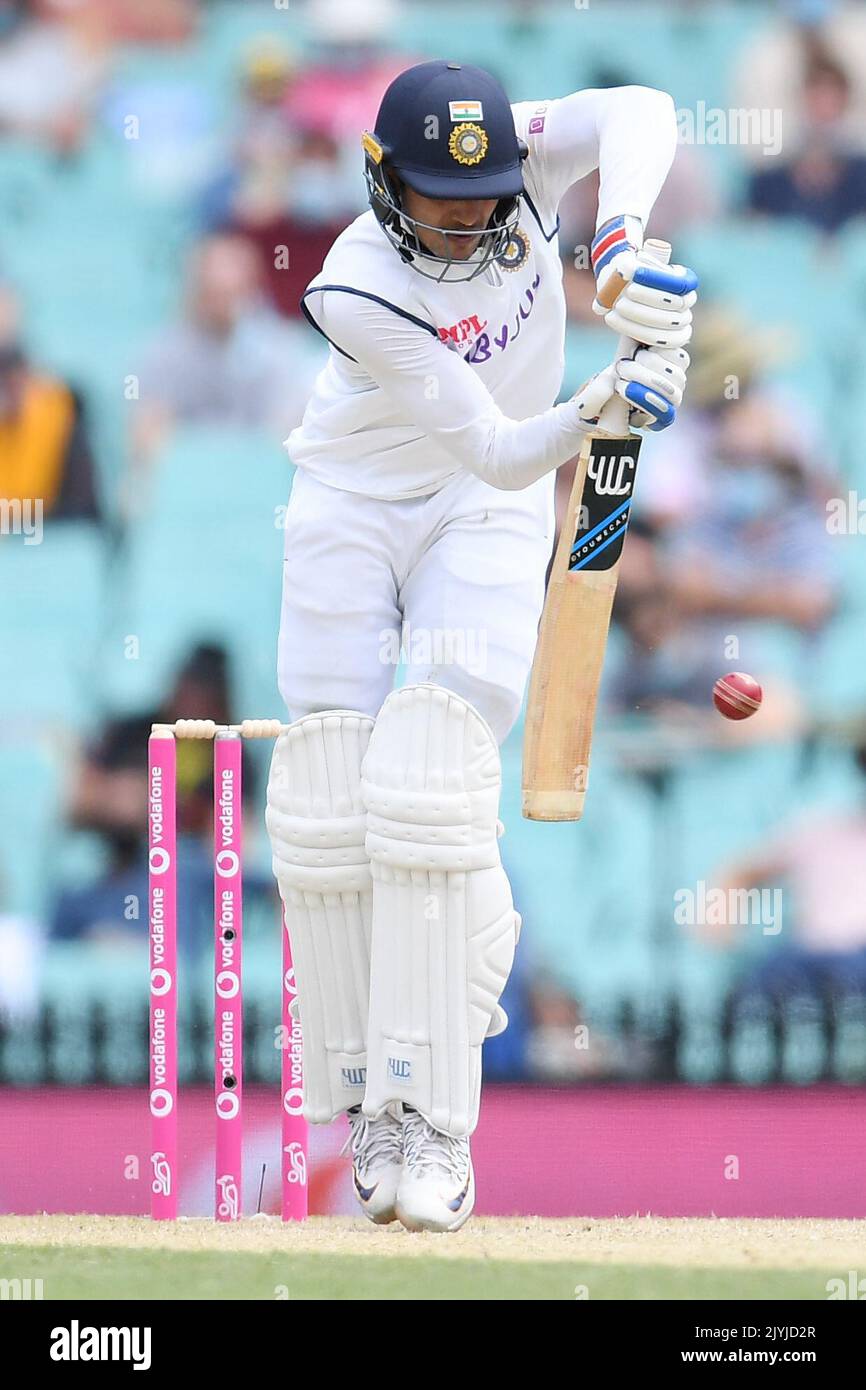 Shubman Gill of India batting during day 2 of the third Test Match ...