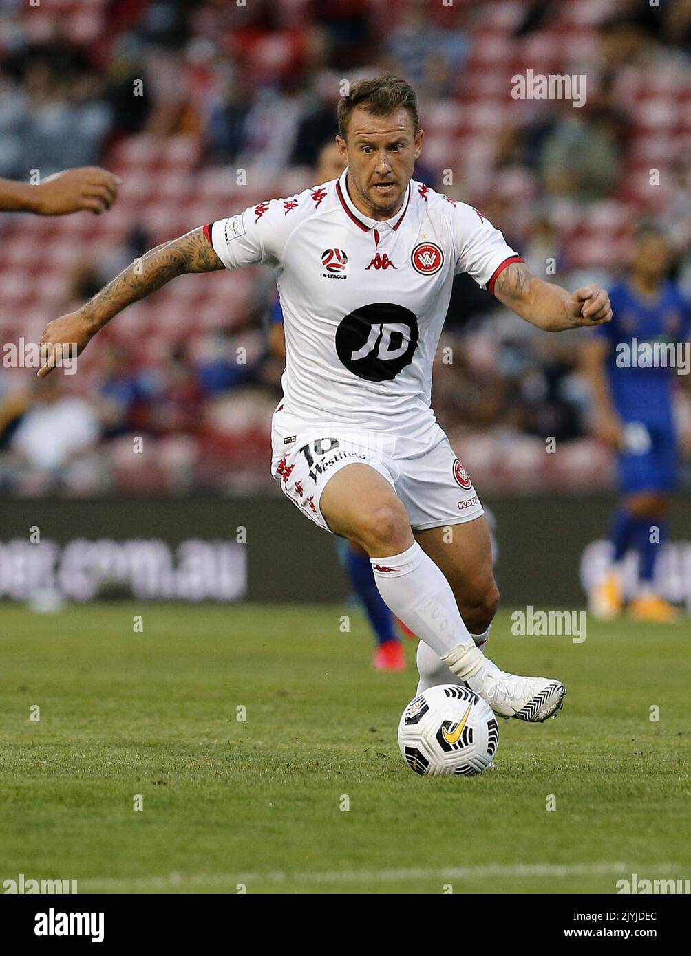 Simon Cox of Western Sydney Wanderers during the A-League match between ...