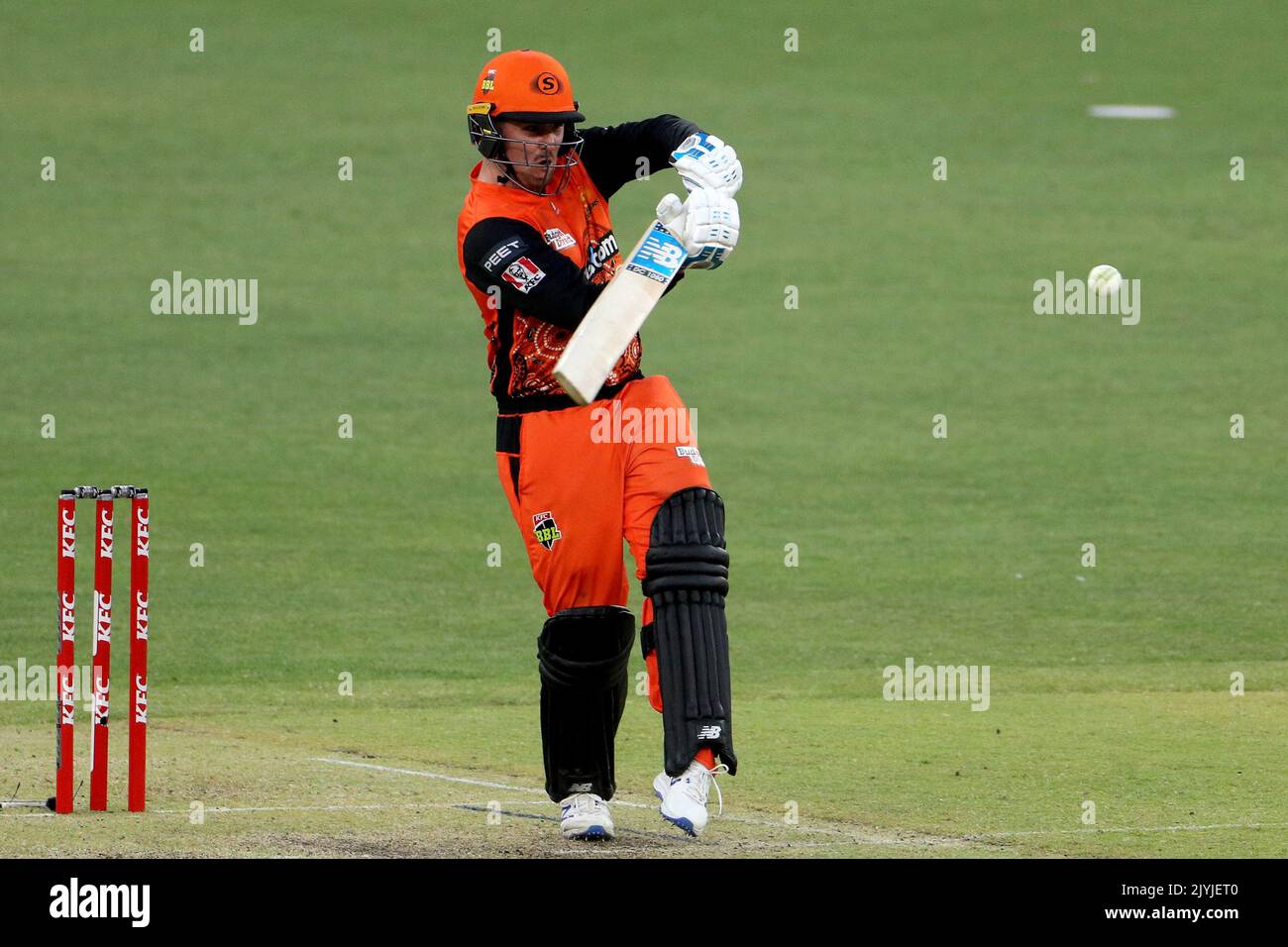 Jason Roy of the Scorchers bats during the Big Bash League (BBL ...